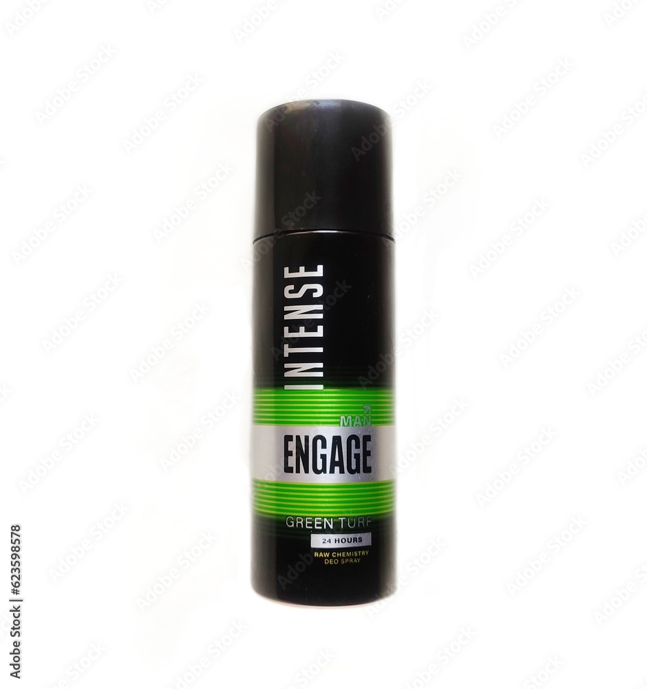 Guwahati, Assam, India - July 14, 2023 : Engage Intense Green Turf Deo ...