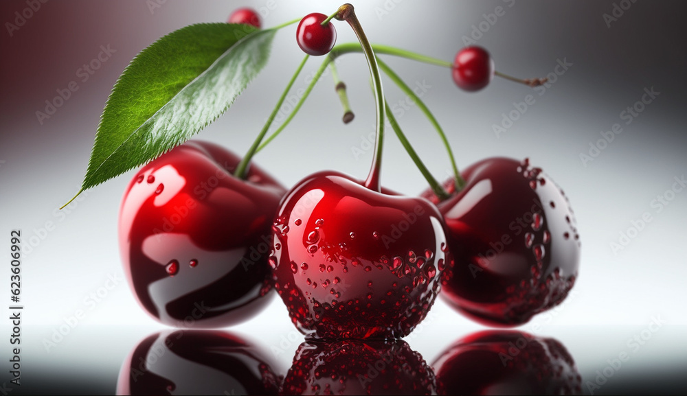 Red cherry fresh fruit aesthetic tart berry health benefits white ...