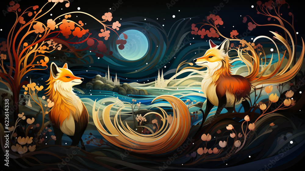 Abstract Animalia: A Vibrant Mosaic of Dogs, Cats, and Exotic Creatures ...