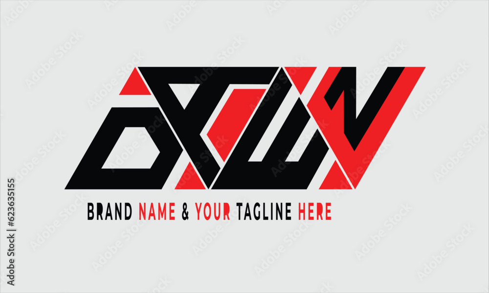 Alphabet letter icon logo, letter DAEN logo, Creative Modern DAEN ...