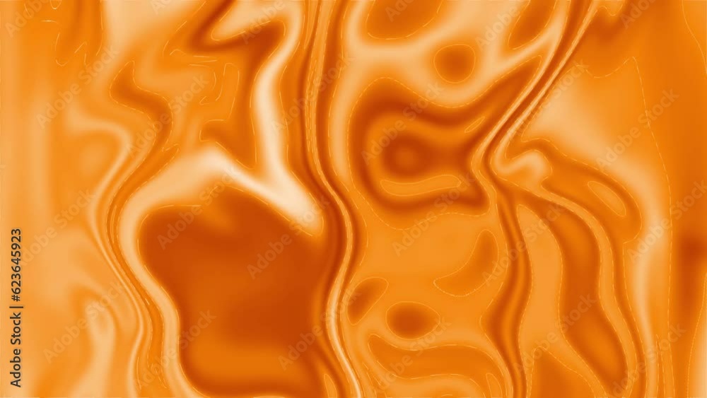 Abstract orange liquid wave animation. Liquid background 4k video ...