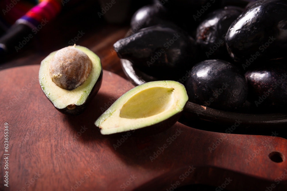 Aguacate Criollo. Home harvest of "criollo avocado", this variety is ...