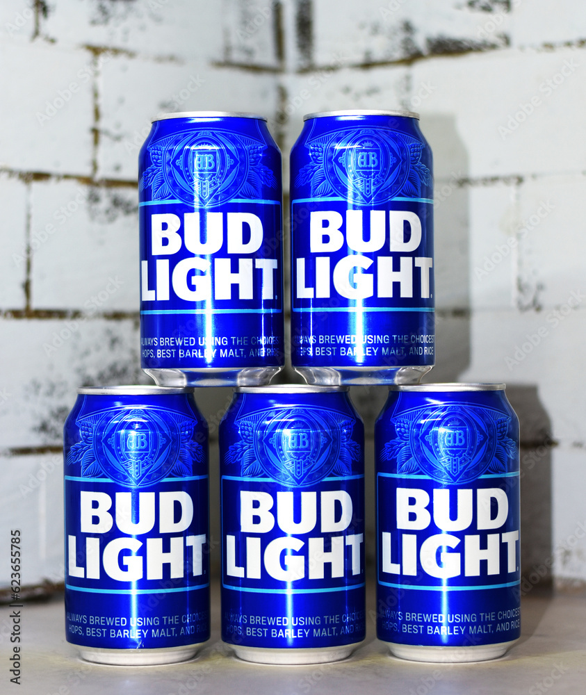 Bud Light American Beer Stock Photo | Adobe Stock
