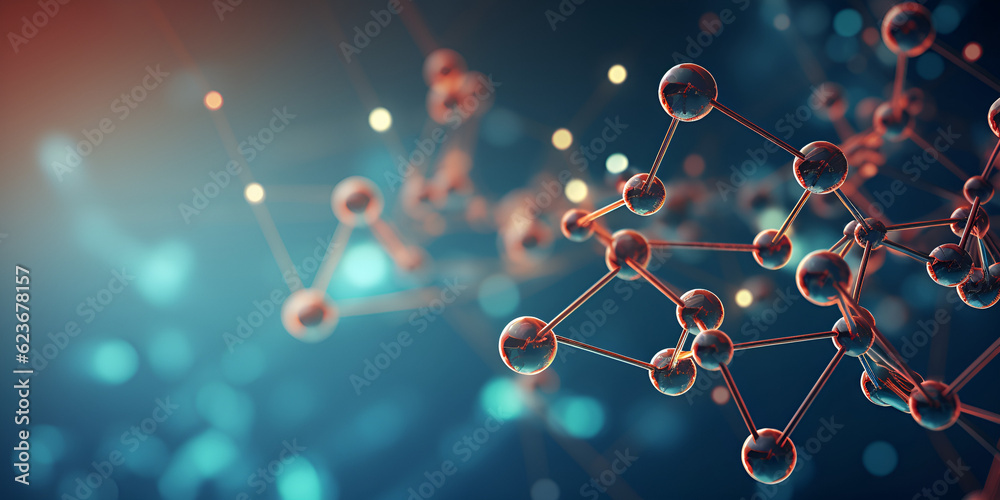 Generative AI Science Molecular Structure Background Generative AI ...