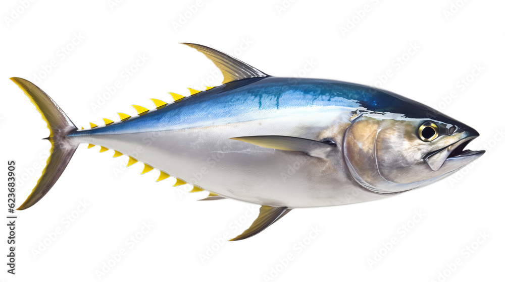 Tuna fish isolated on transparent background (PNG) Stock Photo | Adobe ...