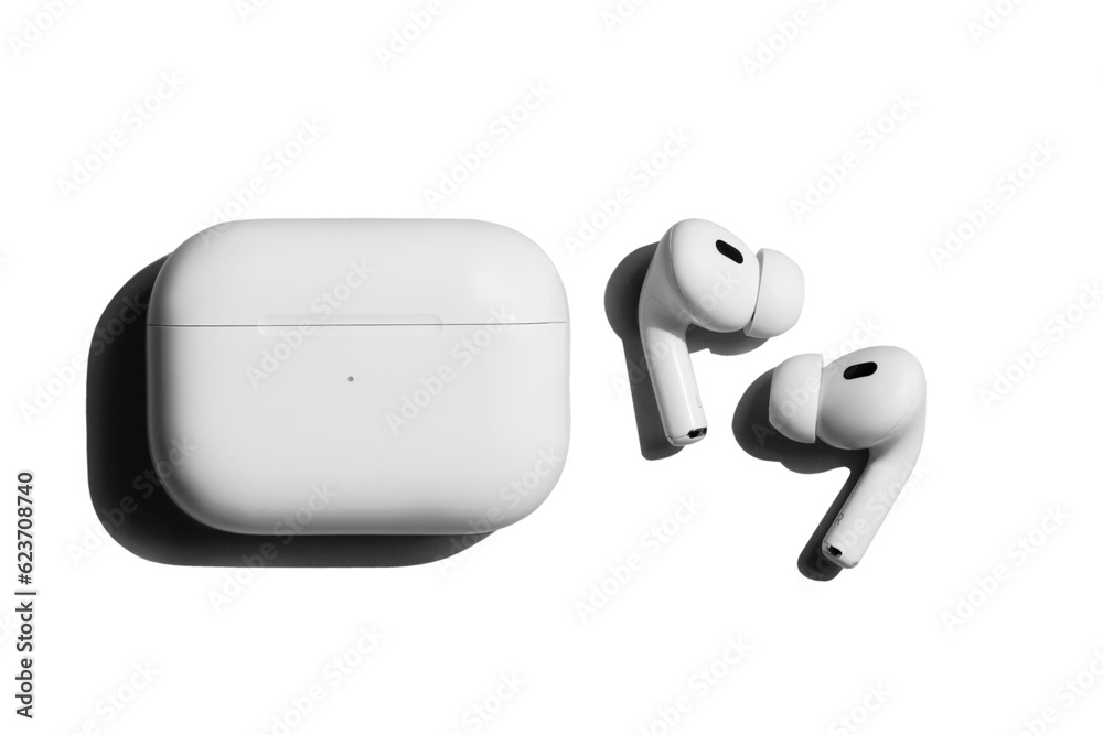 New apple AirPods Pro 2 on transparent background Stock Photo | Adobe Stock