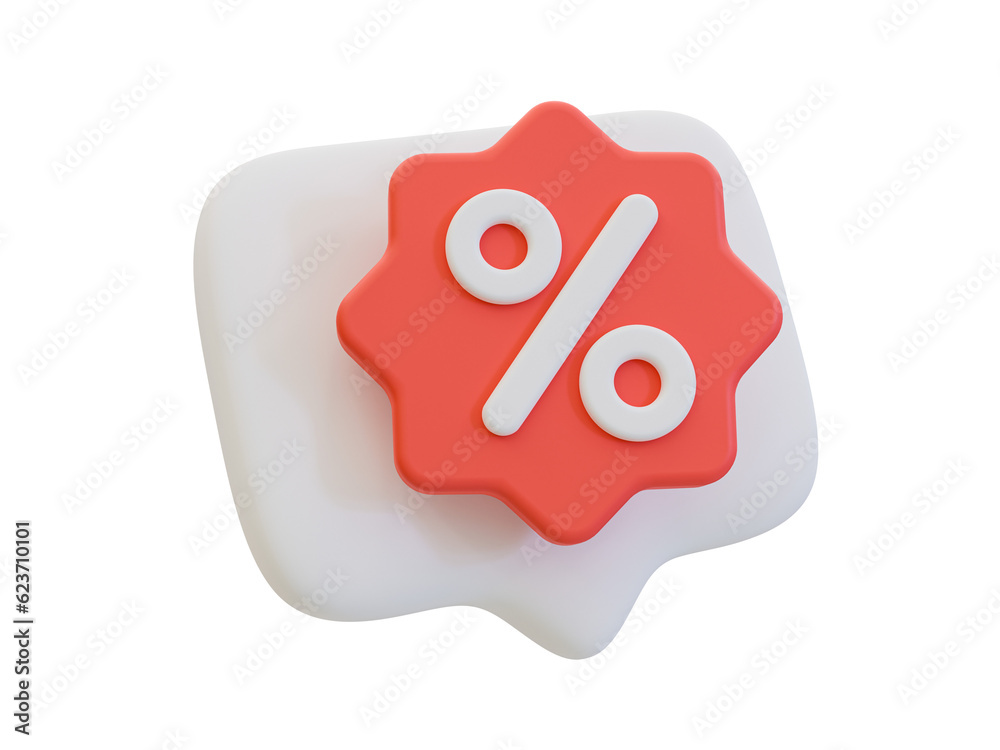 3d minimal online shopping concept. big sale. best offer. special ...