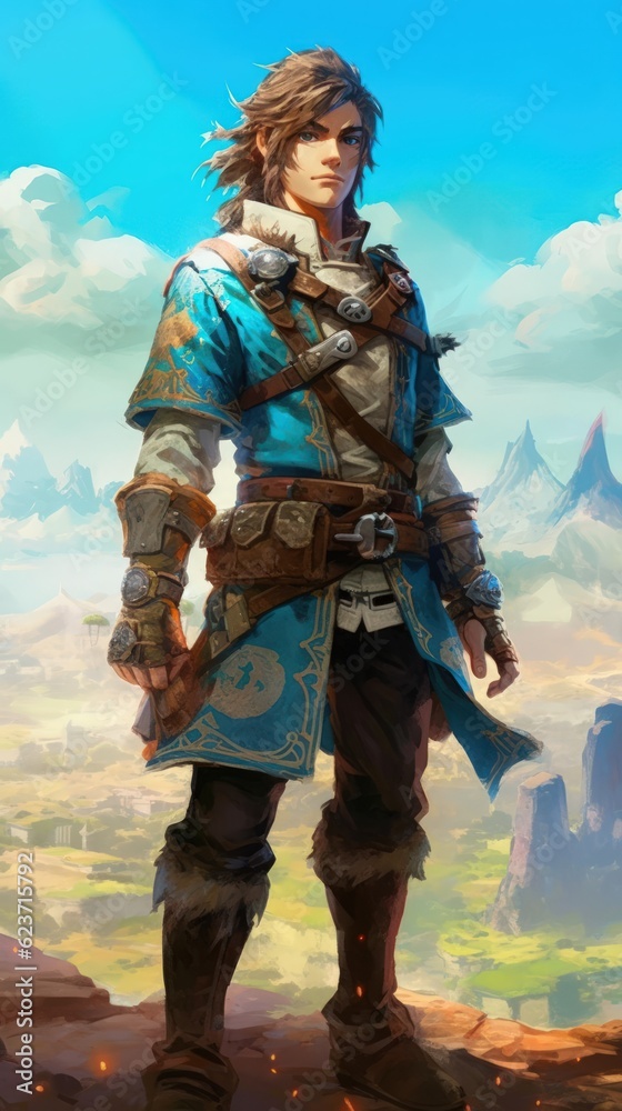 Epic Dynamic Animated Full Body Character Portrait - Legend of Zelda ...