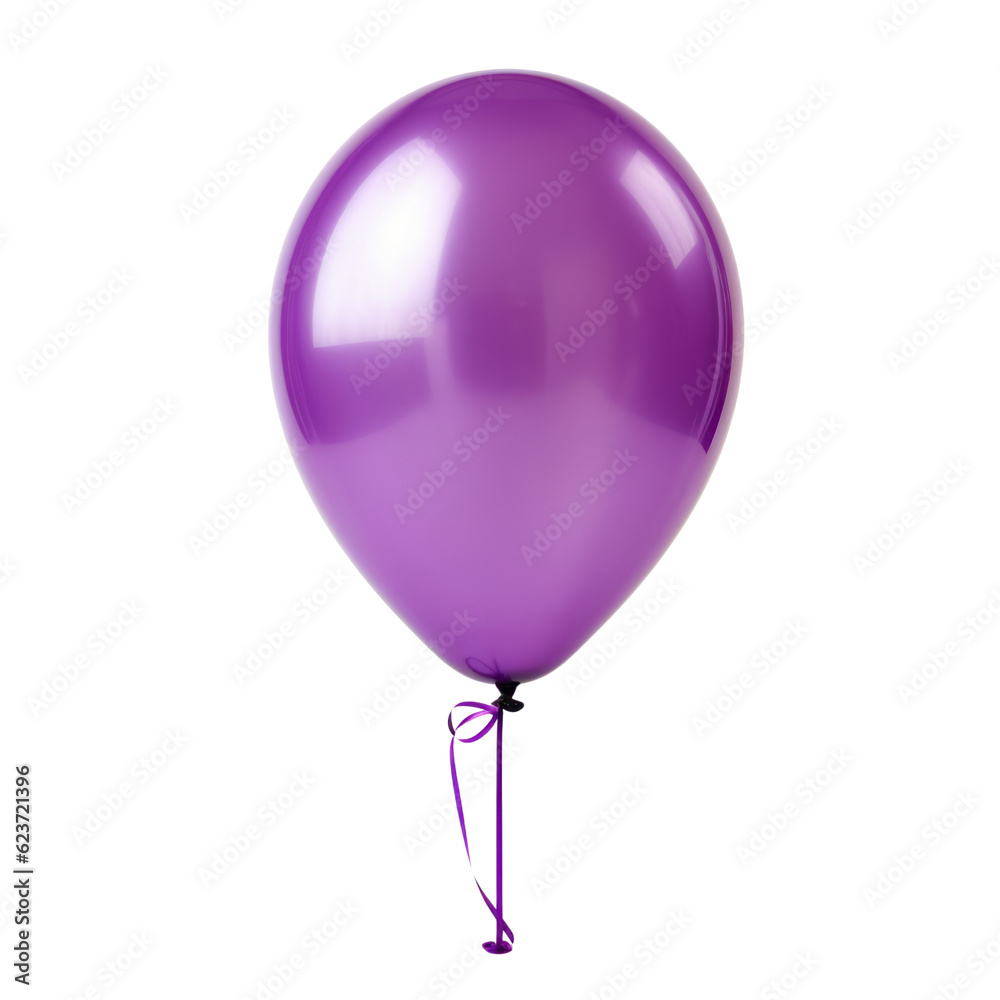 purple balloons isolated on transparent background cutout Stock Photo ...