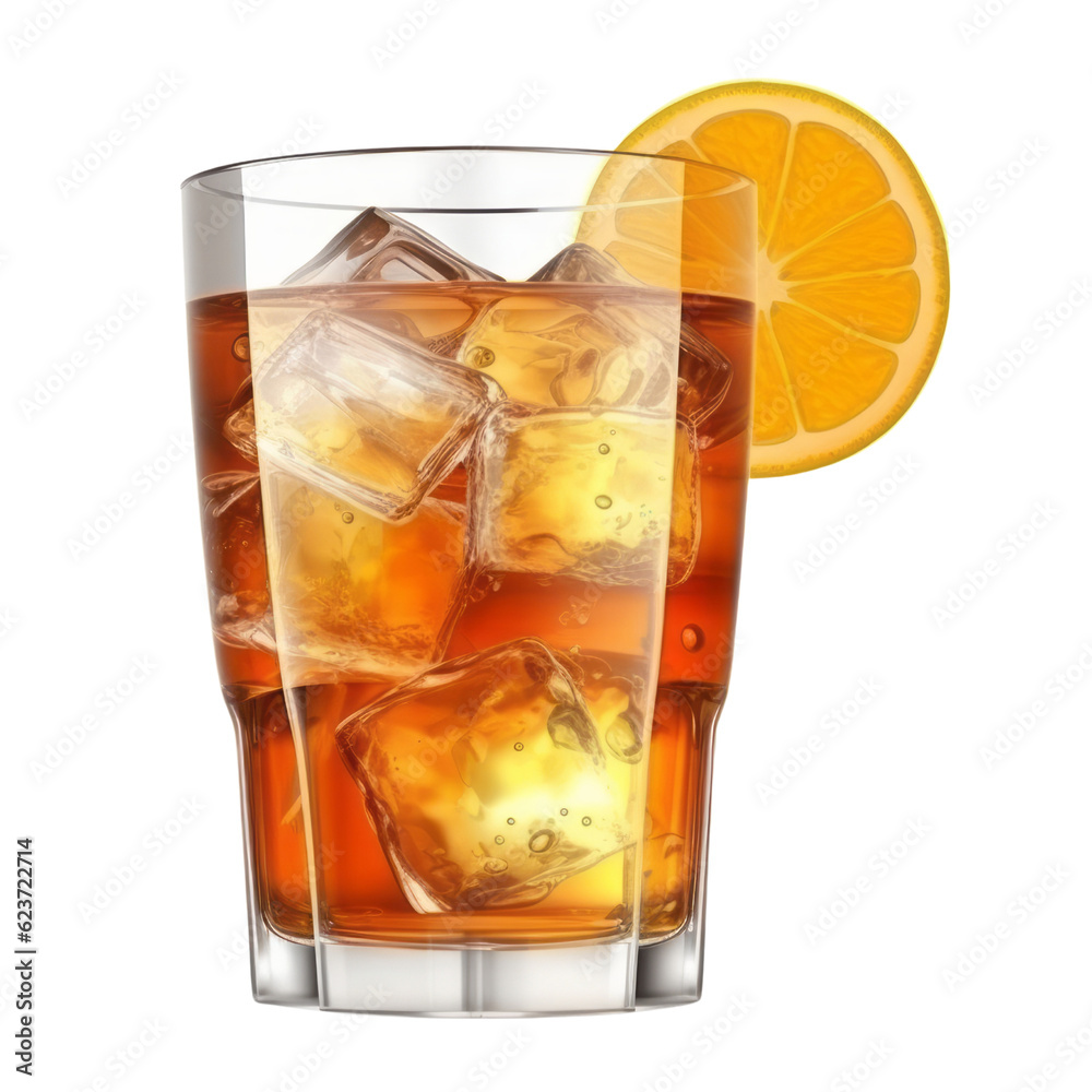 glass of cola isolated on transparent background cutout Stock Photo ...