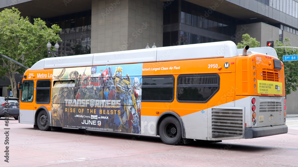 Los Angeles, California: LA Metro Bus Transit, Public Transport of Los ...