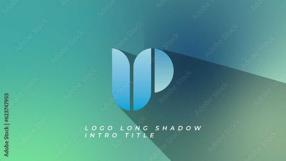 Logo Long Shadow Intro Title Stock Template | Adobe Stock