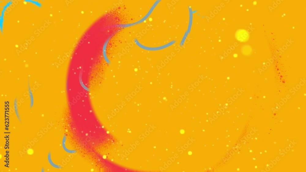 Animated transitions for kids channel or show. Yellow seamless loop ...