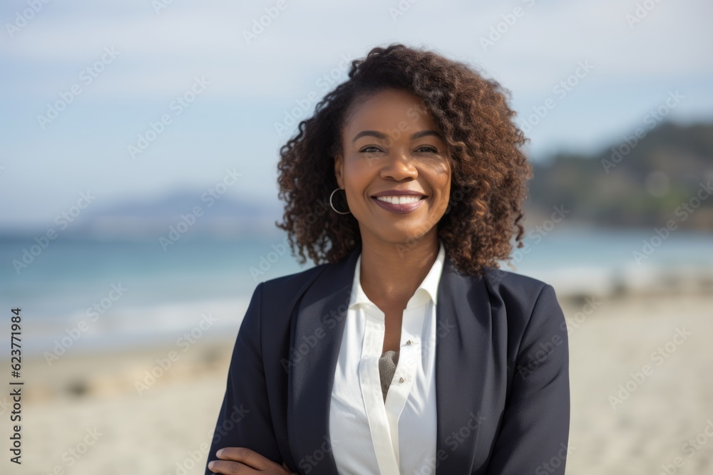 Portrait photography of a satisfied Nigerian black woman in her 40s ...