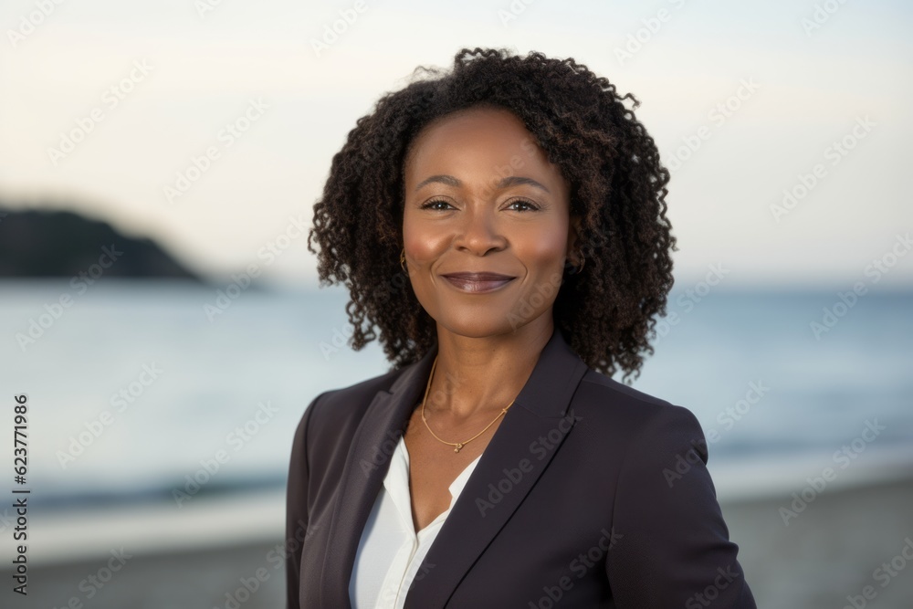 Portrait photography of a satisfied Nigerian black woman in her 40s ...