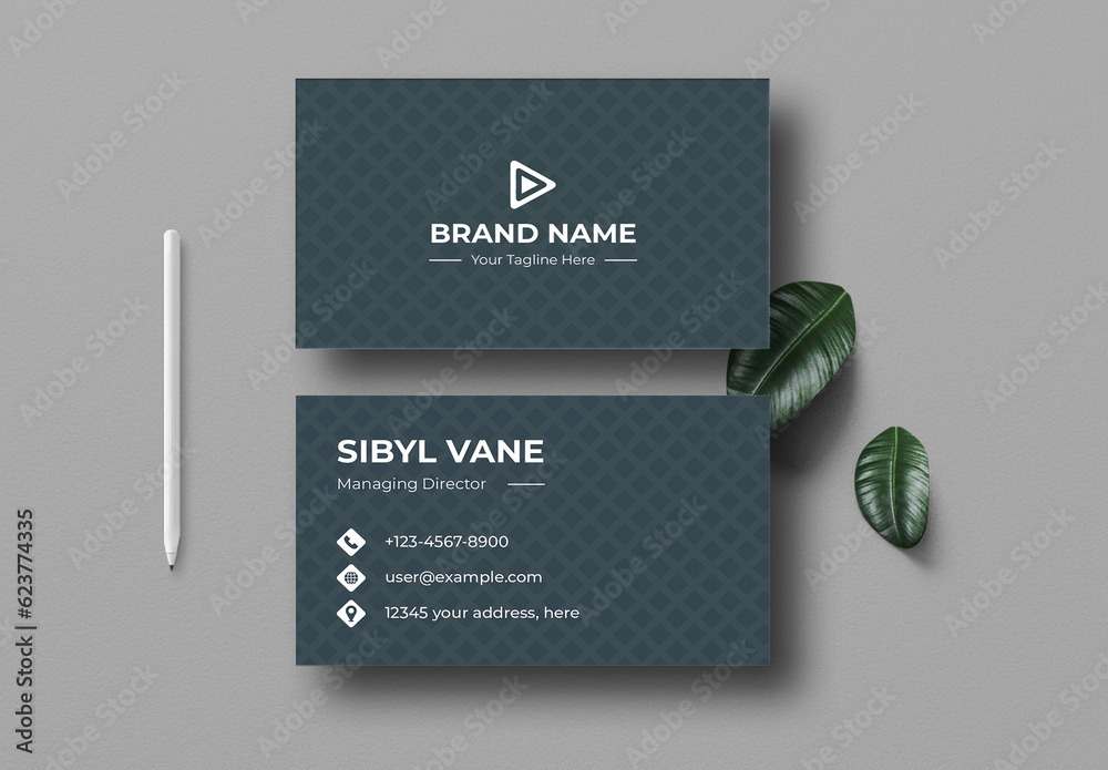 Visiting Card Stock Template | Adobe Stock