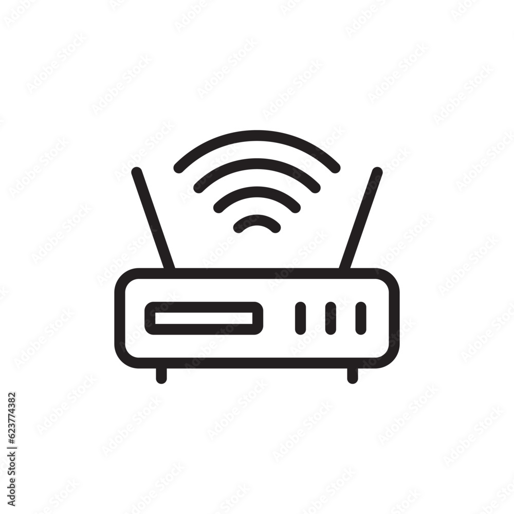 Router vector icon. Router flat sign design. Router distance symbol ... Router vector icon. Router flat sign design. Router distance symbol ...