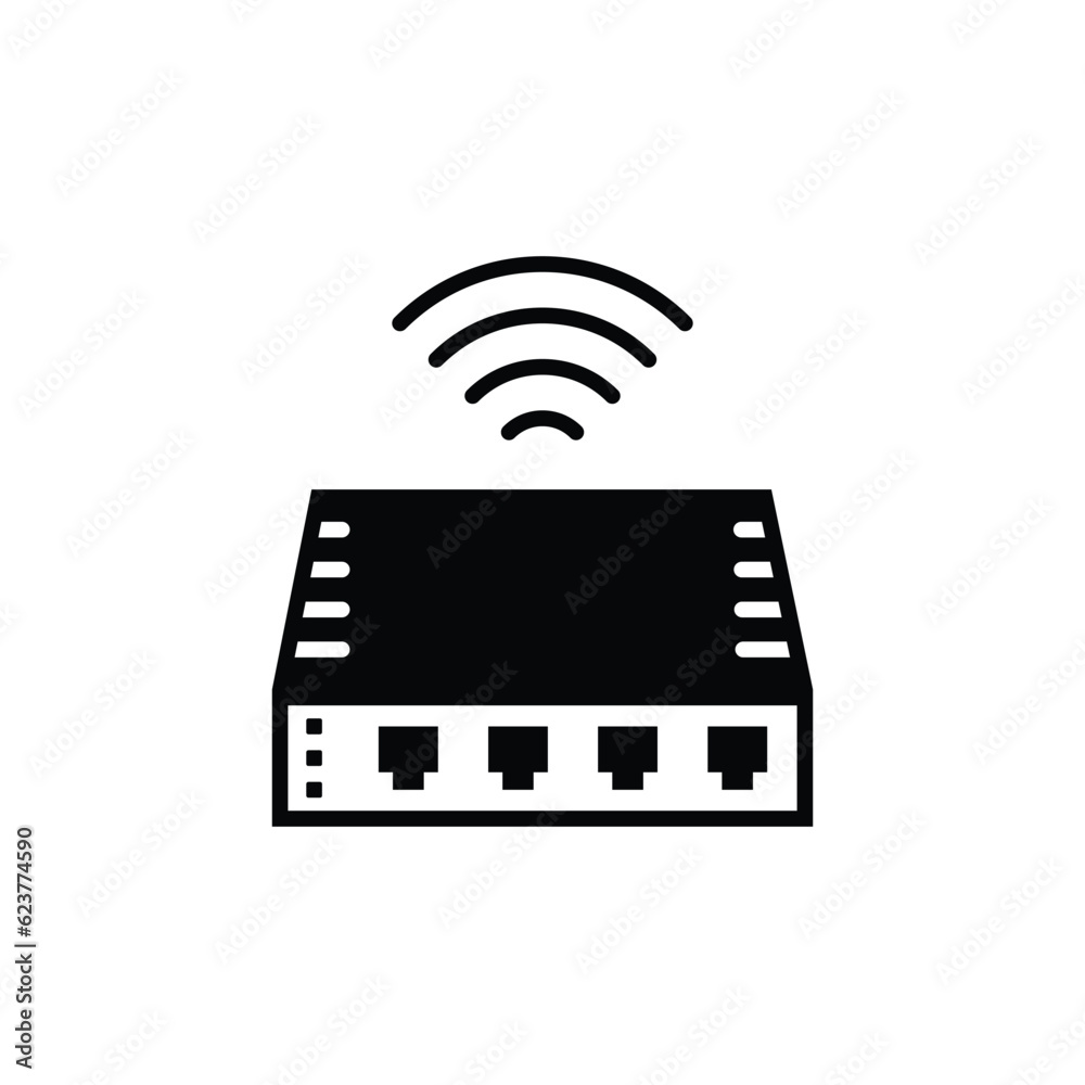 Router vector icon. Router flat sign design. Router distance symbol ... Router vector icon. Router flat sign design. Router distance symbol ...