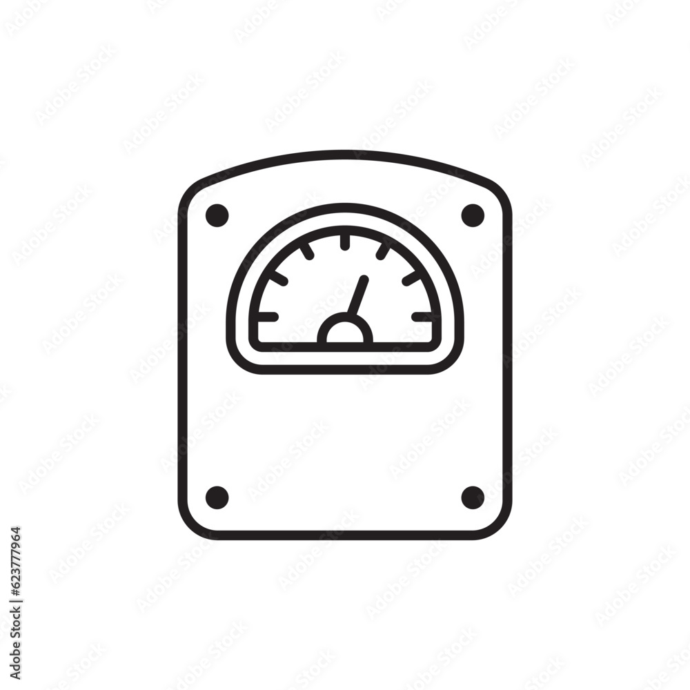 Scale weight vector icon. Scale weight flat sign design. Scale weight ...