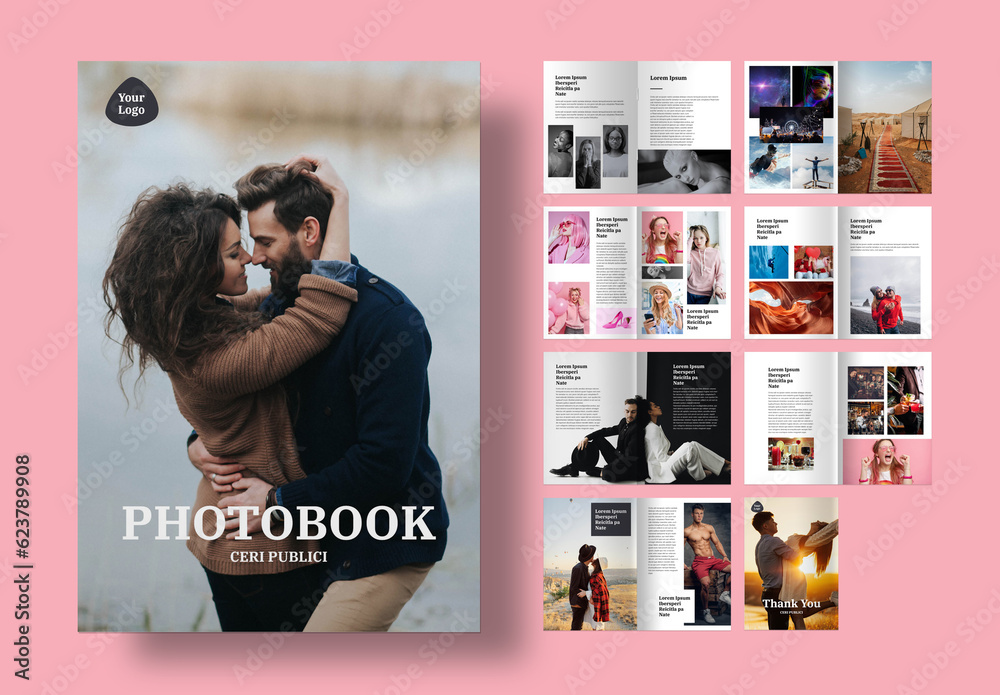 Photo Book Layout Stock Template | Adobe Stock