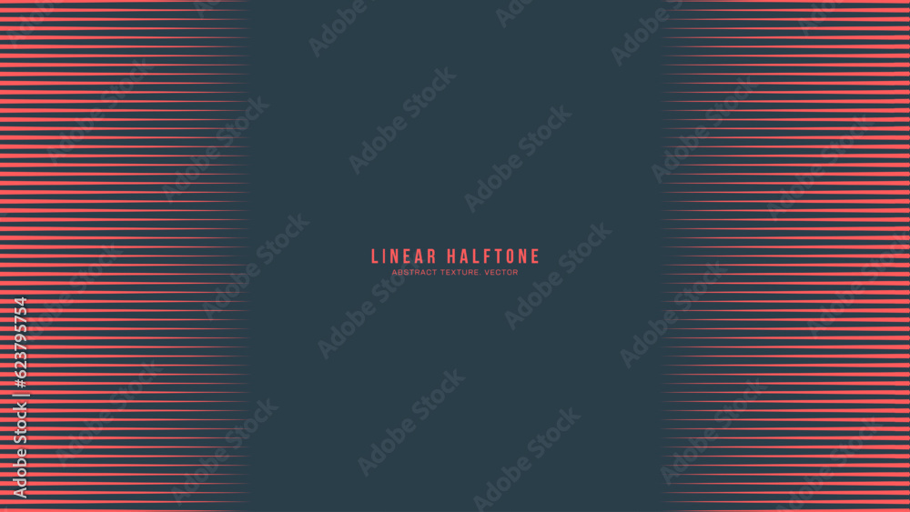 Linear Halftone Graphic Pattern Vector Vertical Border Red Black Abstract Background Synthwave