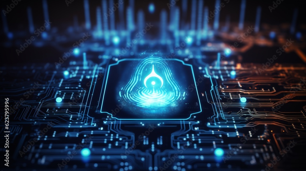 Fingerprint scan provides security access with biometrics ...