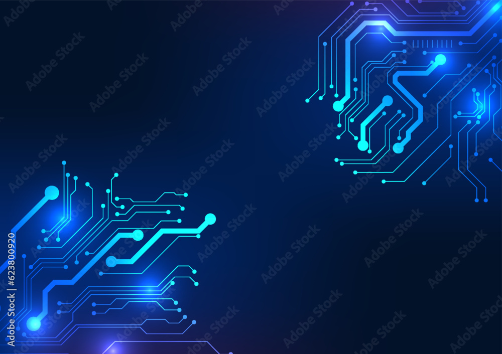 Circuit board technology background that represents the connection ...