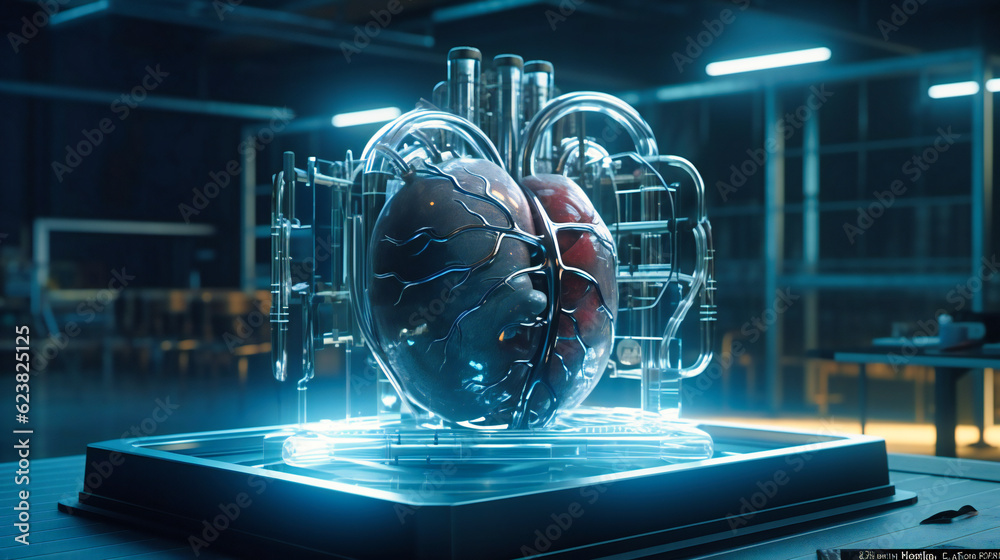 Revolutionary Cardiac Model, Patient's Heart Integrated in Trachea in ...