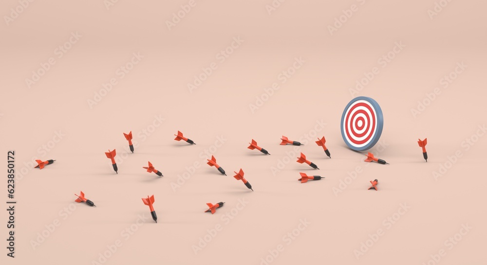 Target, miss the target, target shooting, dart, correct decisions, bow ...