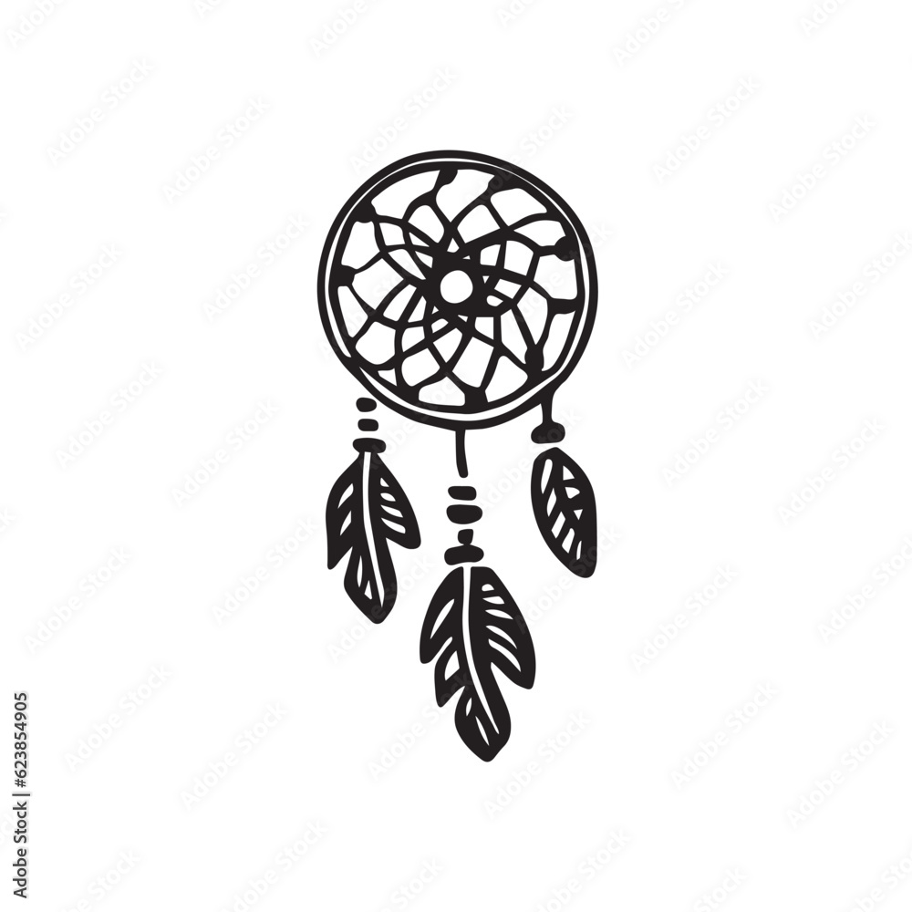 Intricate and ethereal, this black and white doodle showcases a dream ...