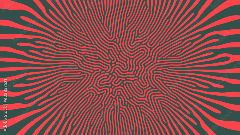 Red Green Psychedelic Acid Trip Vector Unusual Creative Abstract ...