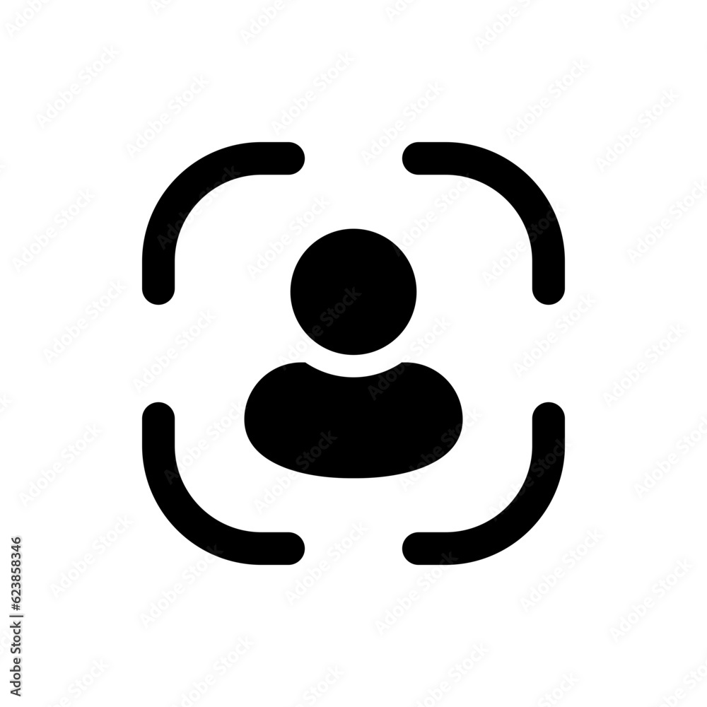 user capture icon symbol, user icon with maximize icon , resize zoom ...