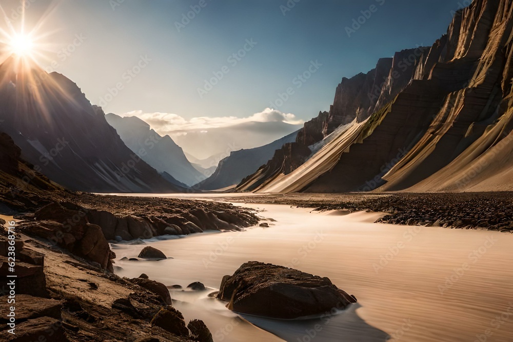 Breathtaking scene of a reclaimed land 80 4k, 8k, 16k, full ultra hd ...