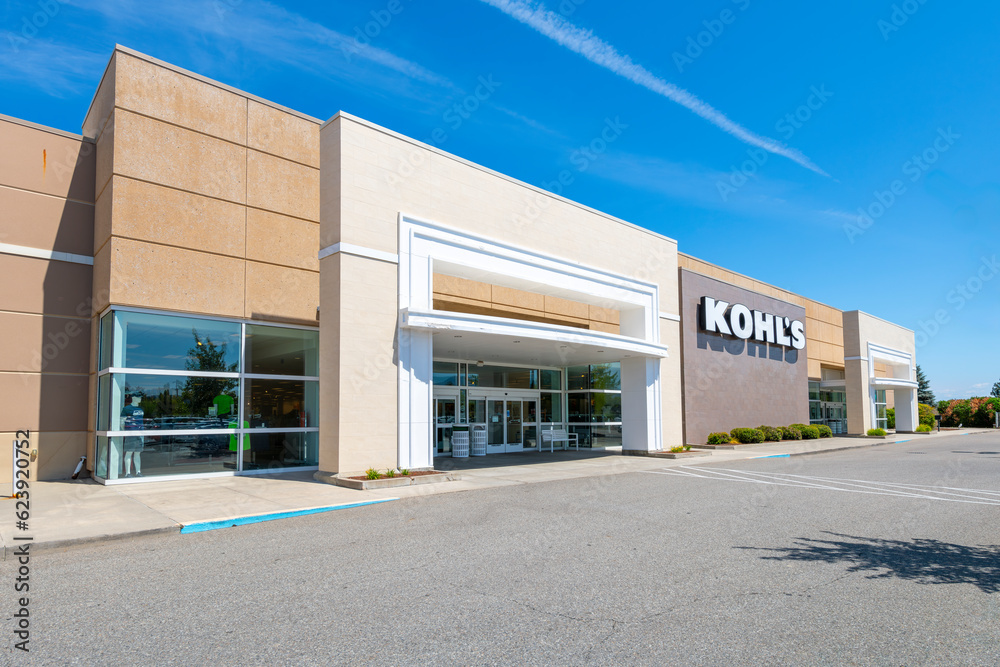 Front view of a Kohl's Department store, an American department store ...