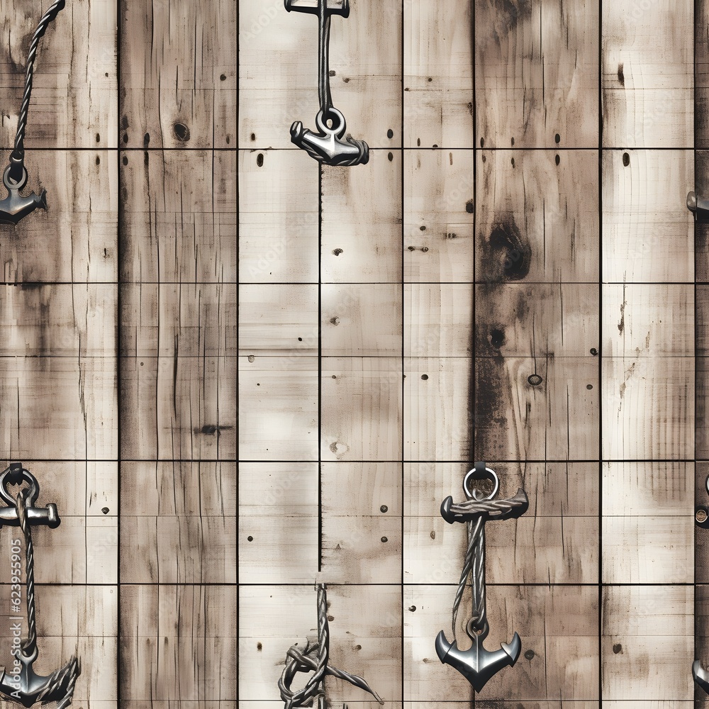 Generative AI realistic and detailed vertical brown knotty wood ...