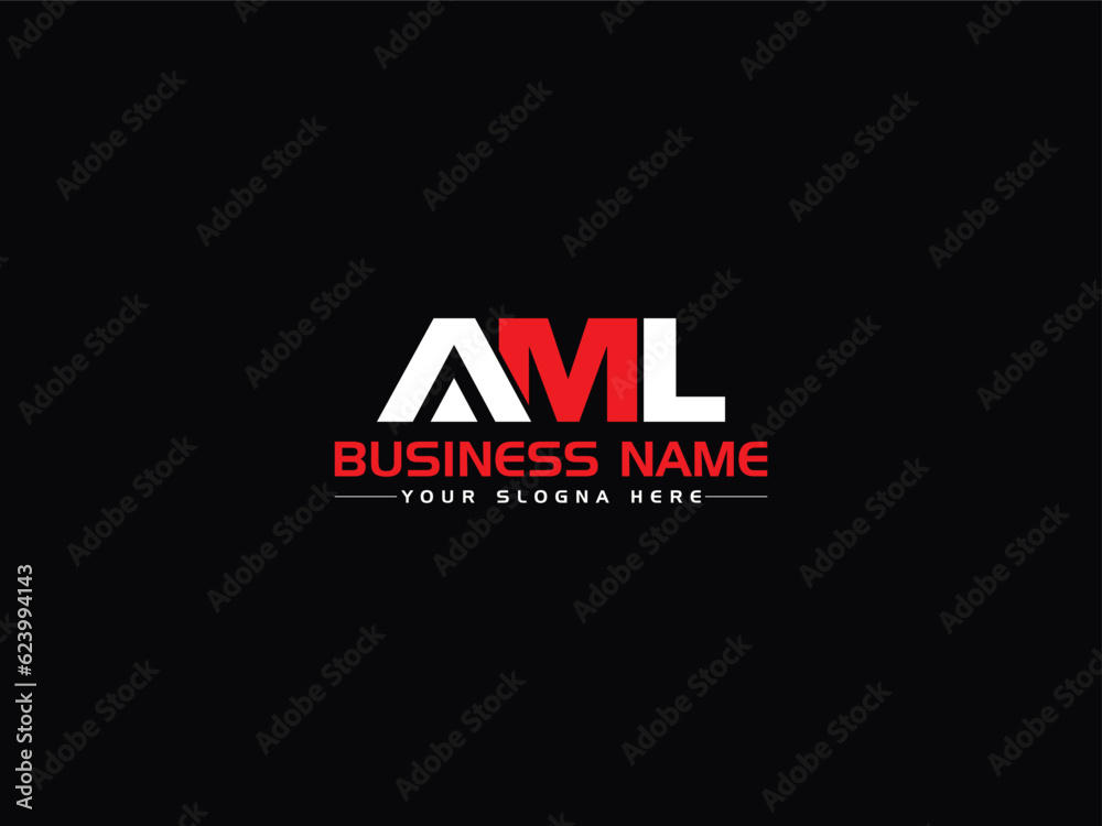 AML Logo Vector Art, Initial aml Alphabet Letter Logo Template Stock ...