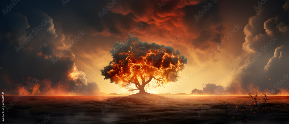 Climate change, Wildfires release carbon dioxide (CO2) emissions and ...