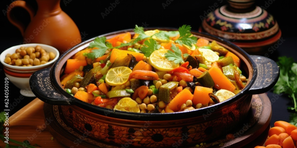 Exquisite Vegetable Tagine - A Feast for the Eyes and Palate - Fragrant ...