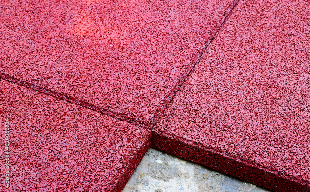 padded granular soft rubber safety and sport floor. play surface ...