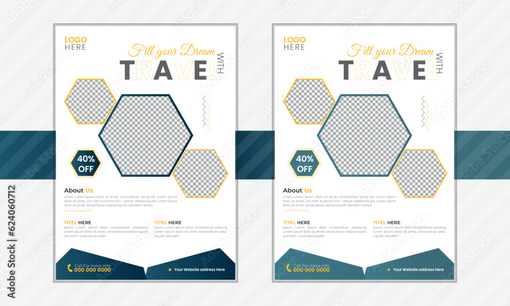 Travel Flyer Template for Traveling Trip flyer design minimalist flyer ...