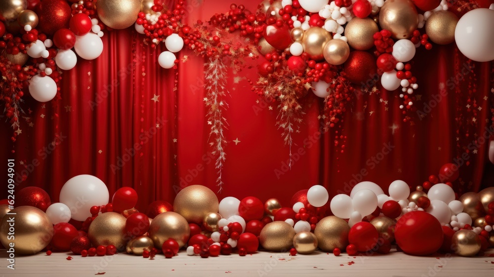 Beautiful Colorful Festive Christmas Backdrop Wallpaper Texture ...