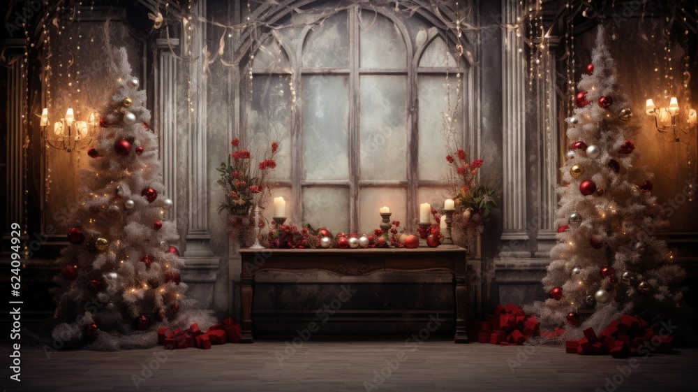 Beautiful Colorful Festive Christmas Backdrop Wallpaper Texture ...