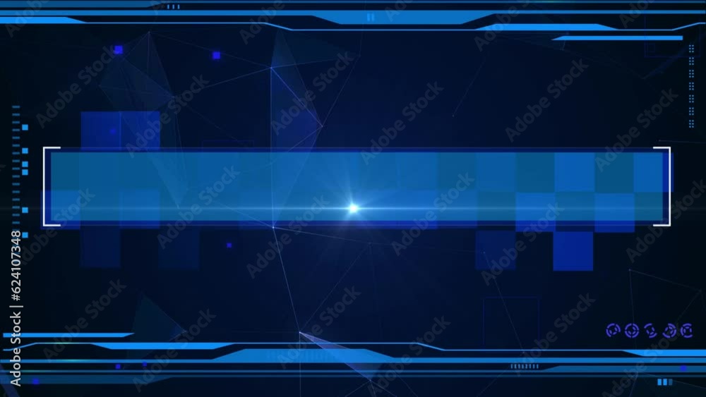 Futuristic digital technology HUD video frame. Technology HUD template ...