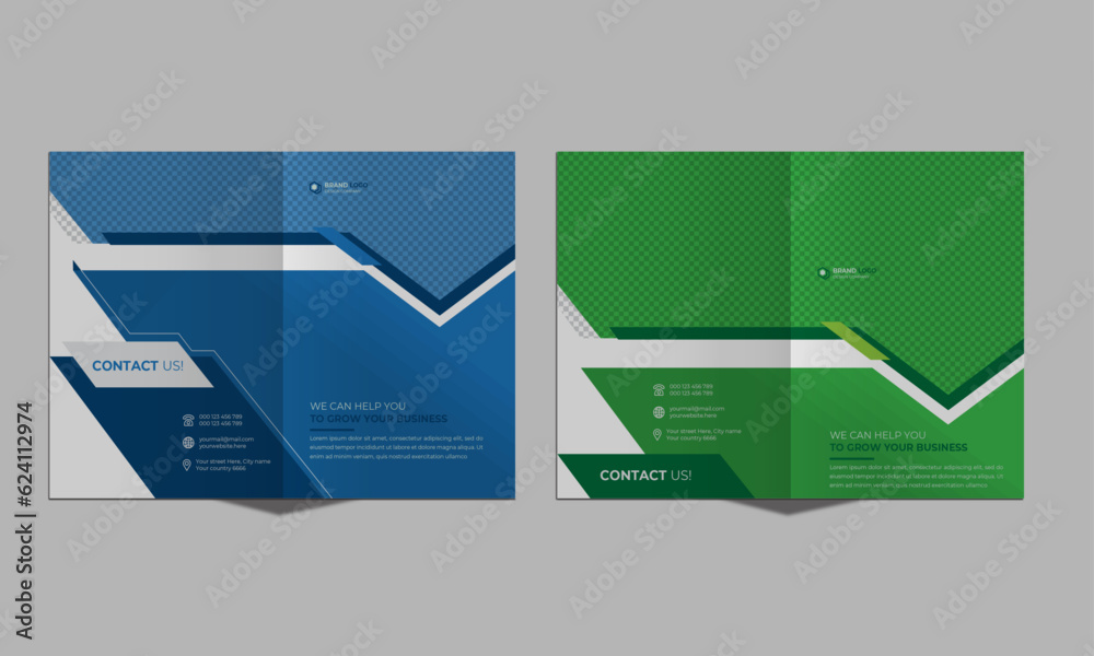 Magazine booklet Leaflet Flyer Corporate Creative Business Bi fold ...