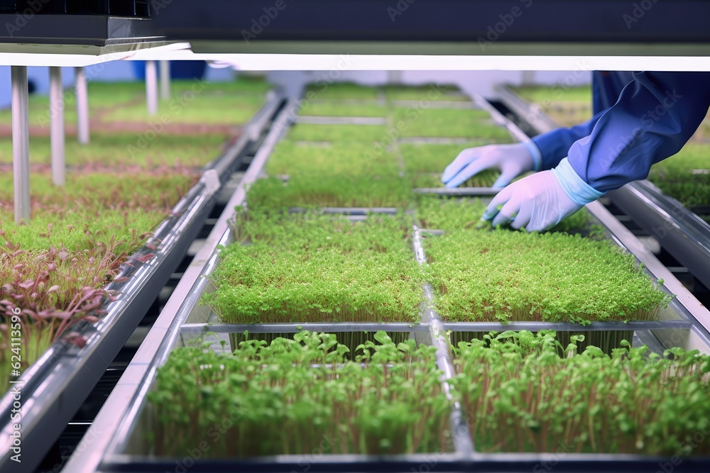 Agricultural lab Gene Regulation in Plants. horticulture biotechnology ...