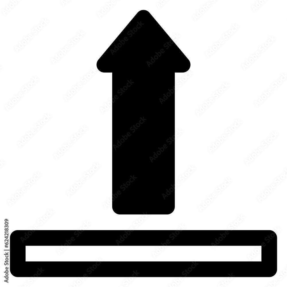 Up Side Arrow Icon Symbol For Packaging Design Standart Stock Vector ...