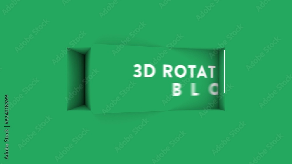 Rotating Block Title Stock Template | Adobe Stock