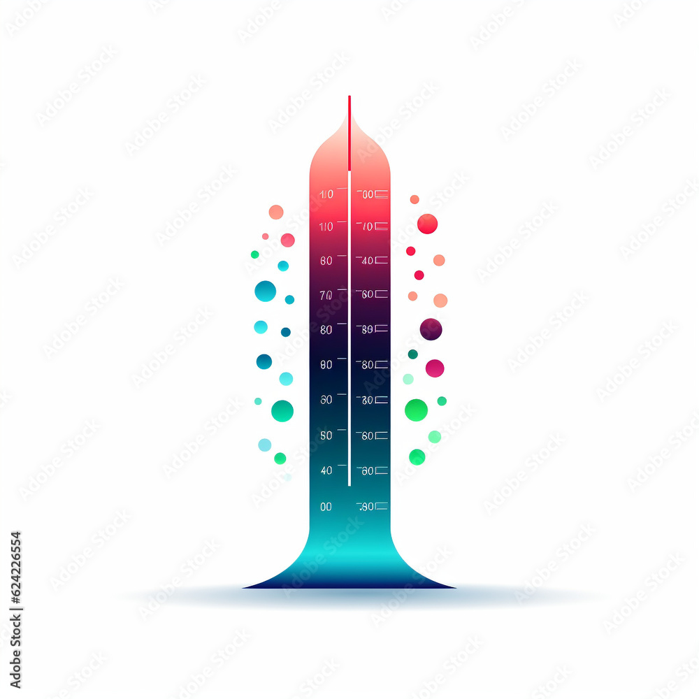 [A Thermometer] - A clean line art icon representing a thermometer in ...