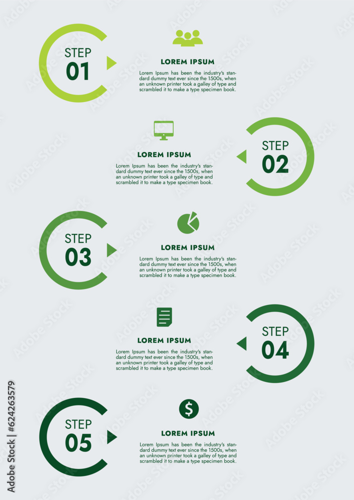 Infographic template for presentations and features data visualization ...