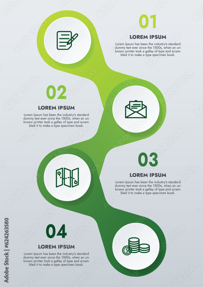 Infographic template for presentations and features data visualization ...